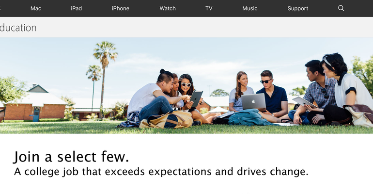 Want to be a Campus Representative for Apple? Job listings data says ...