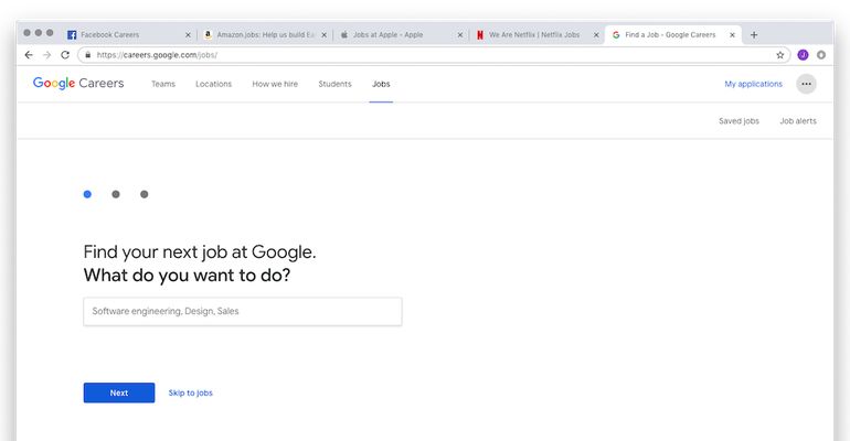 The most common FAANG company job listing keywords at the end of 2018 ...