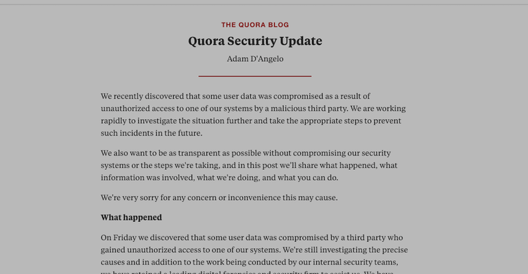 When did Quora know about the hack? LinkedIn and hiring data paint a ...